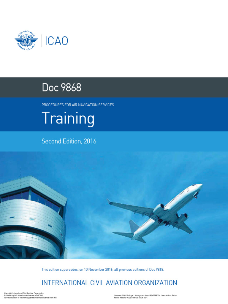 ICAO Doc 9868 - Procedures For Air Navigation Services - Training ...