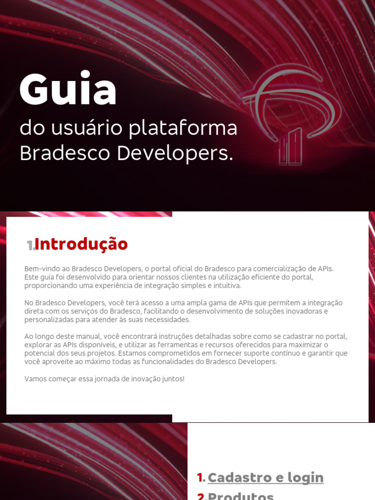Guia Do Usuario - Portal Developers Bradesco | PDF | Informática