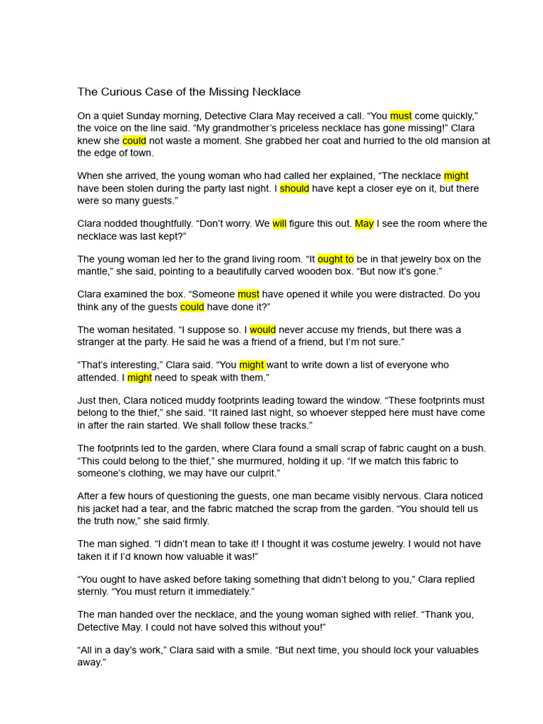 Modal Verbs | PDF