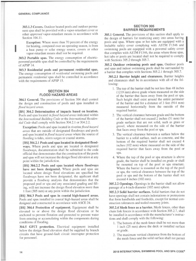 Pool Barrier Requirements | PDF