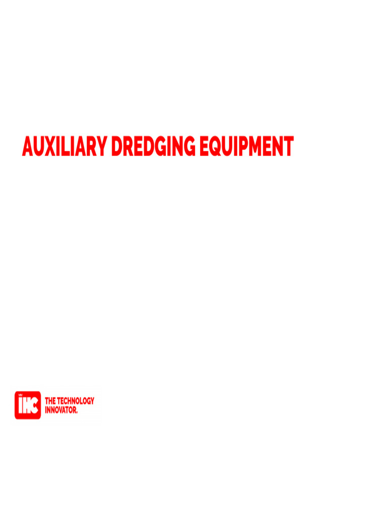 C 01 - Auxiliary Dredging Equipment | PDF | Dredging | Loader (Equipment)