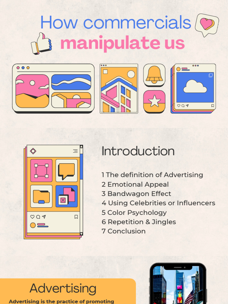 How Commercials Manipulate Us | PDF | Advertising | Psychology