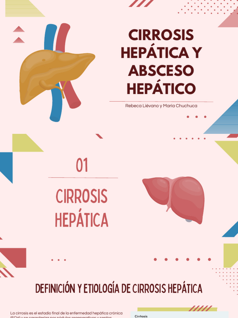 Cirrosis y Absceso Hepático | PDF | Cirrosis | Hepatitis
