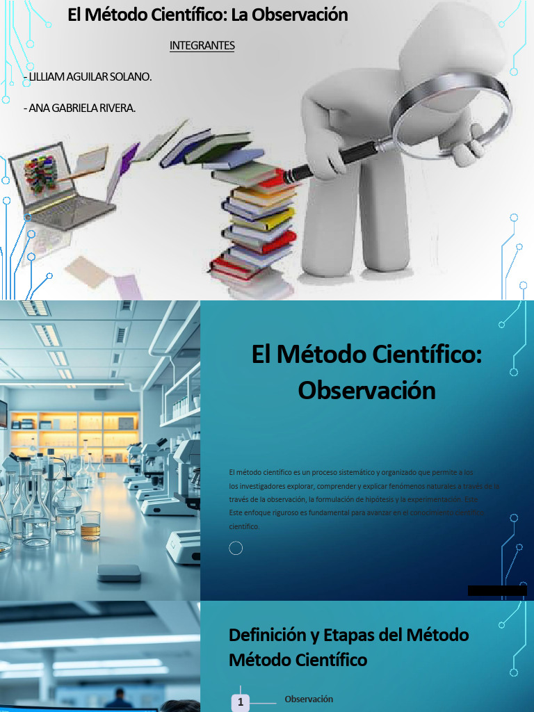 El Metodo Cientifico Observacion | PDF | Observación | Experimentar