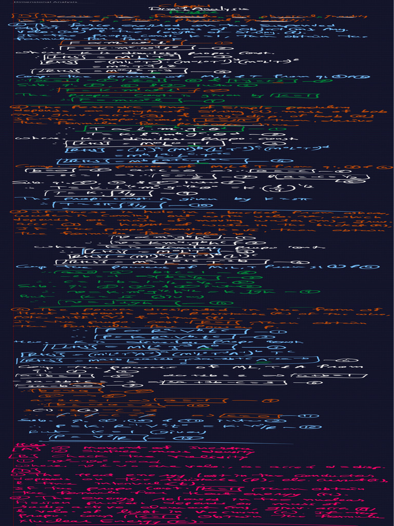 Dimensional Analysis | PDF