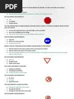 Driving Safety Rules and Regulations | PDF