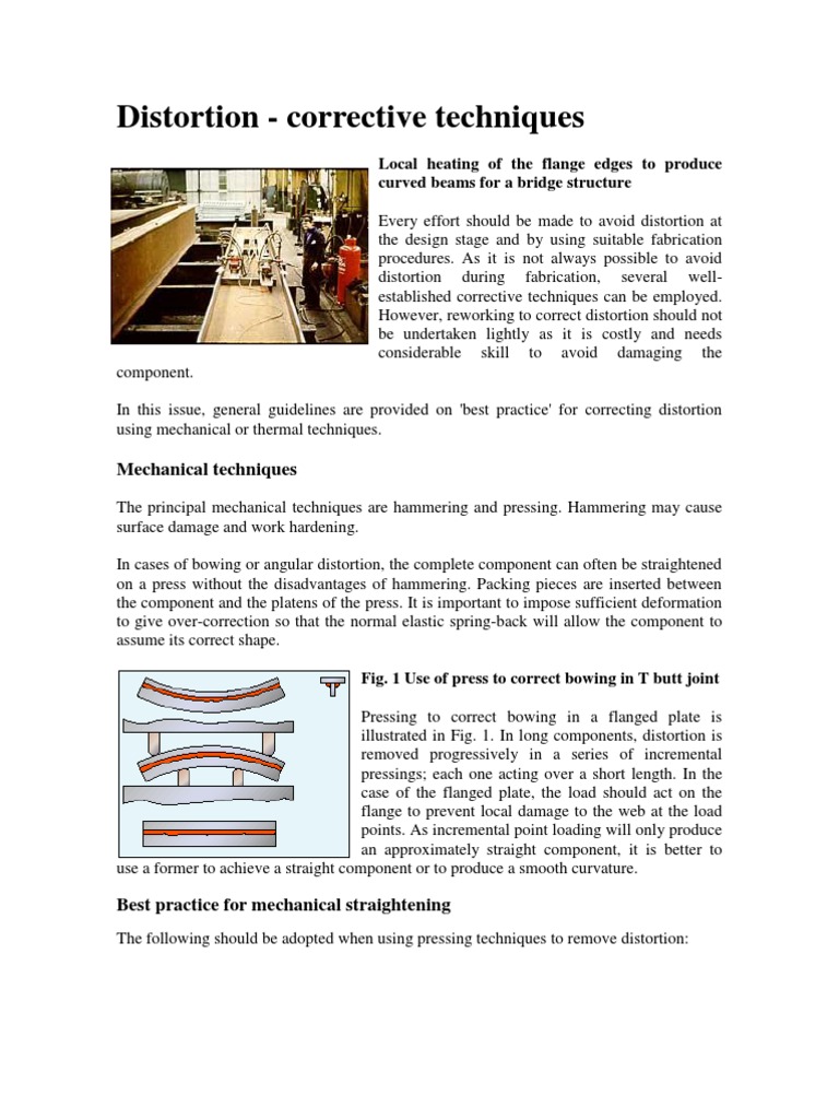 Distortion | PDF | Structural Steel | Welding