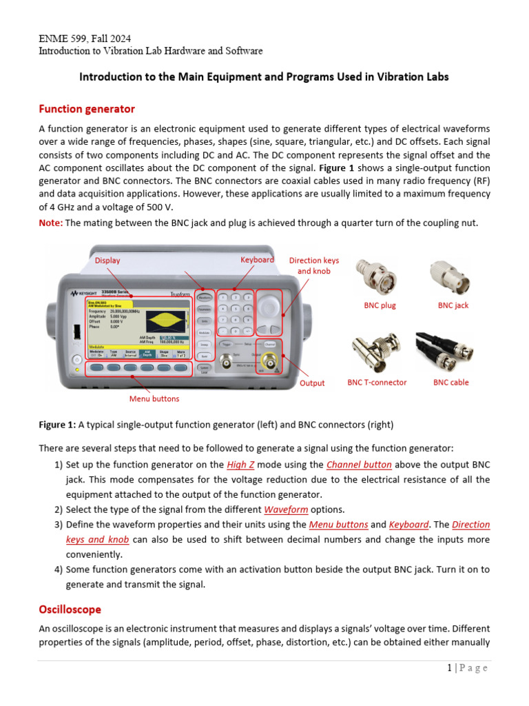 Introduction To Lab Hardware and Software F24 | PDF | Accelerometer ...