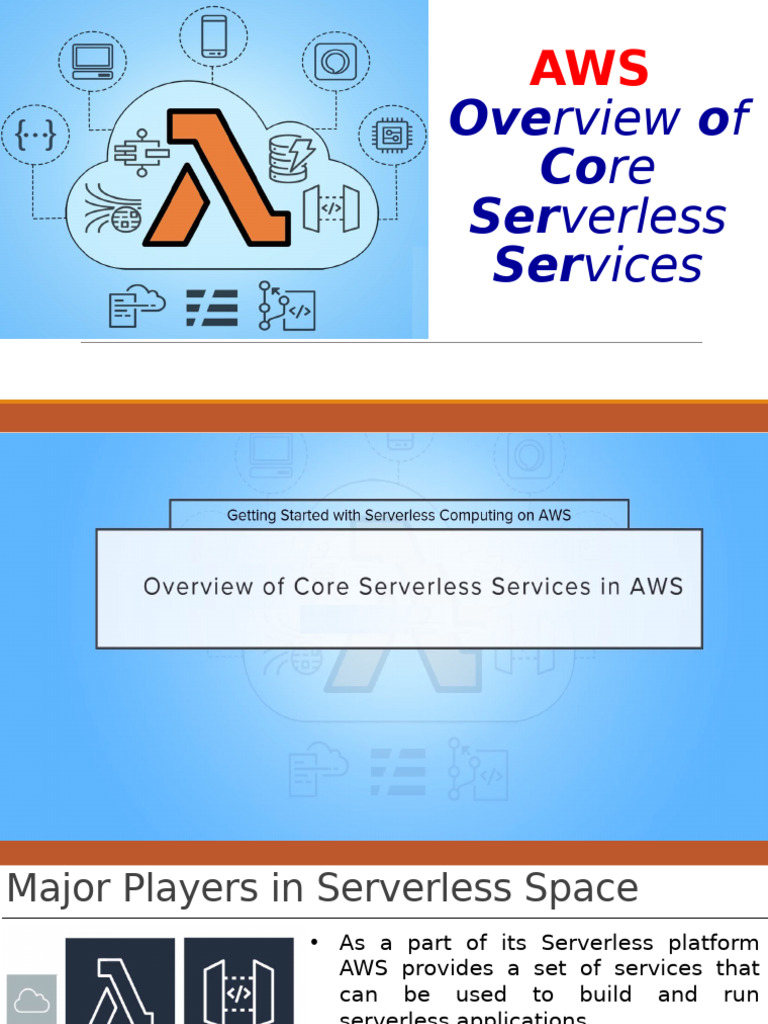AWS Overview of Core Serverless Services | PDF | Amazon Web Services ...