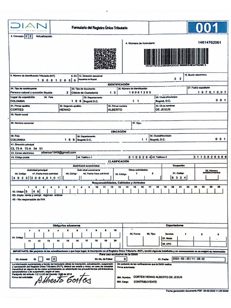 Alberto de Jesus Cortes Henao | PDF