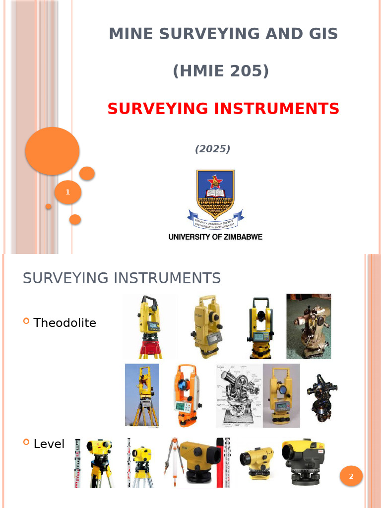 Topic 3 - HMIE 205 Surveying Instruments | PDF | Surveying | Optics