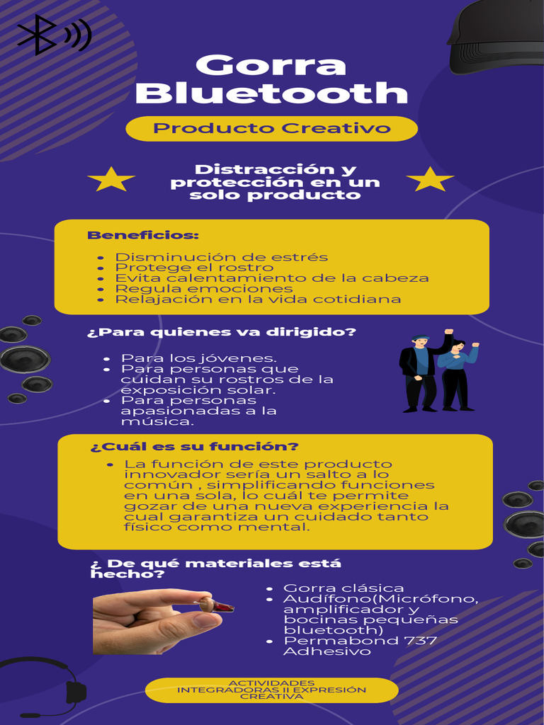 Gorra Bluetooth | PDF