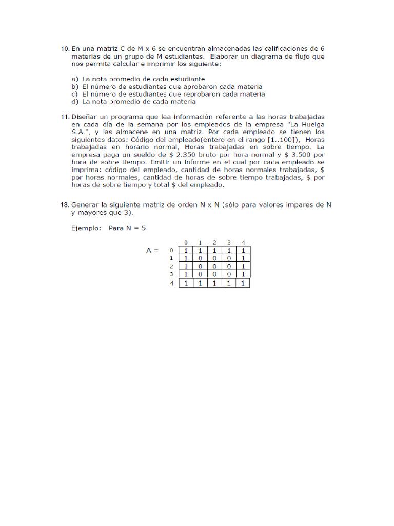 Deber Matrices 25 | PDF