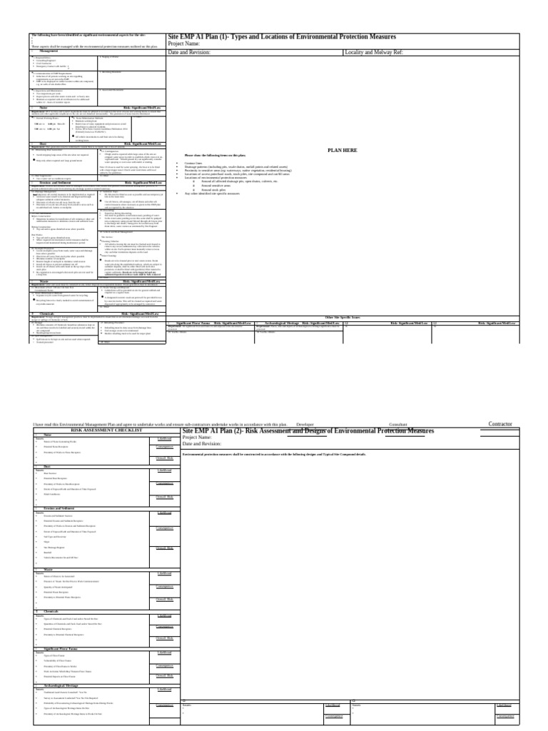 Site EMP Kit Template 08 04 2016 | PDF | Surface Runoff | Storm Drain