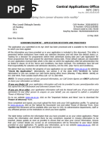 Dhet Application Form 2024 25 Printing of Certificate | PDF