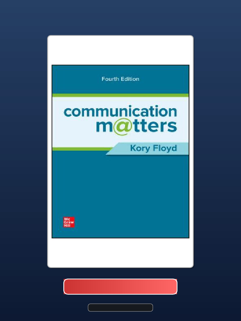 Immediate Access Communication Matters 4th Edition Floyd Verified PDF Download | PDF | Multiple ...