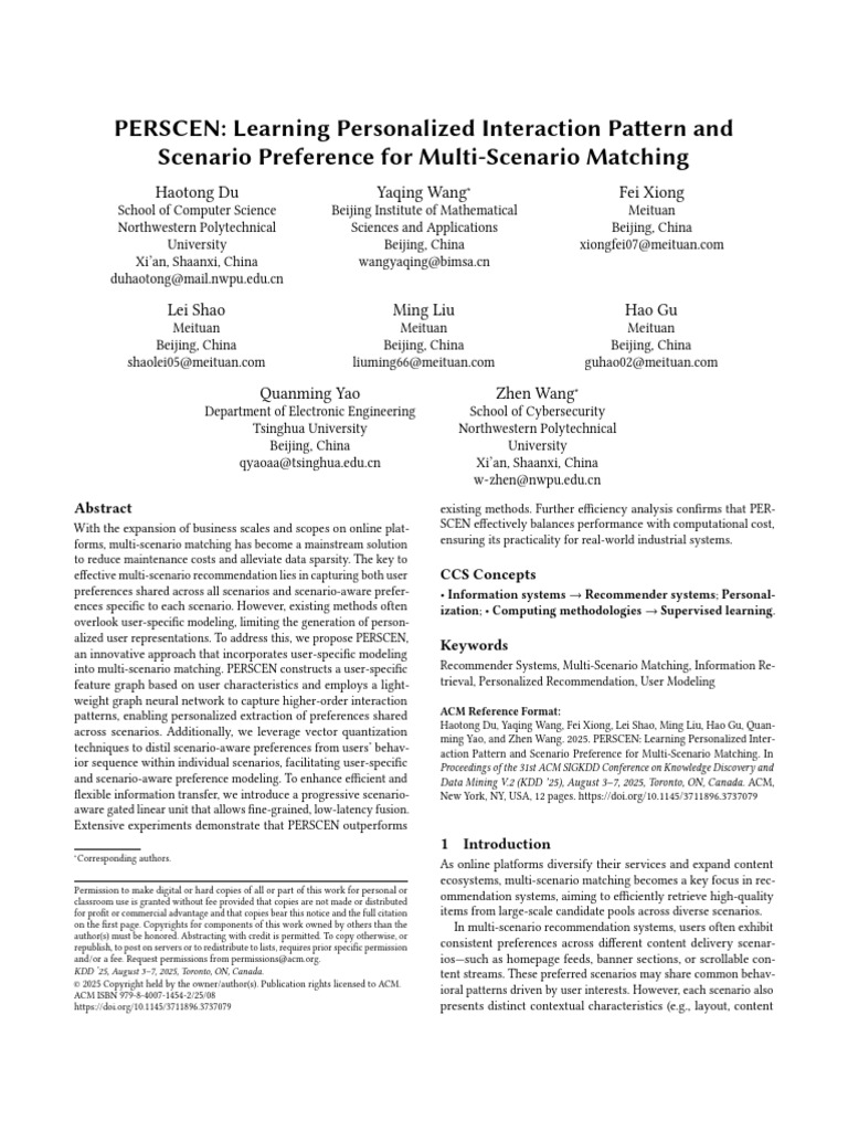 PERSCEN: Learning Personalized Interaction Pattern and Scenario ...
