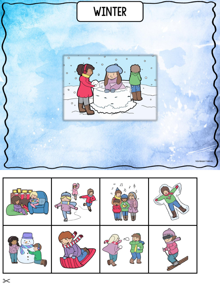 Seasons Sorting Exercise Montessori Nature Freebie | PDF