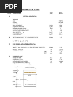 Fuel Gas K.O. Drum Vertical Separator Sizing - API 12J | PDF | Density ...