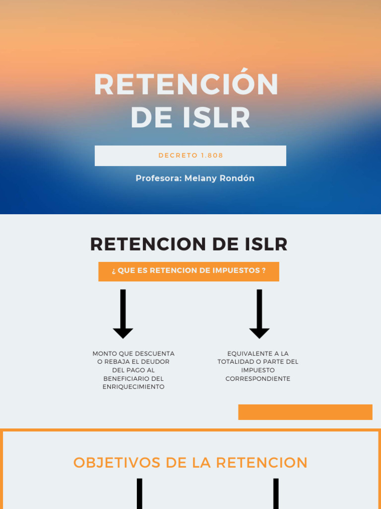 Retención de Islr | PDF | Salario | Impuestos