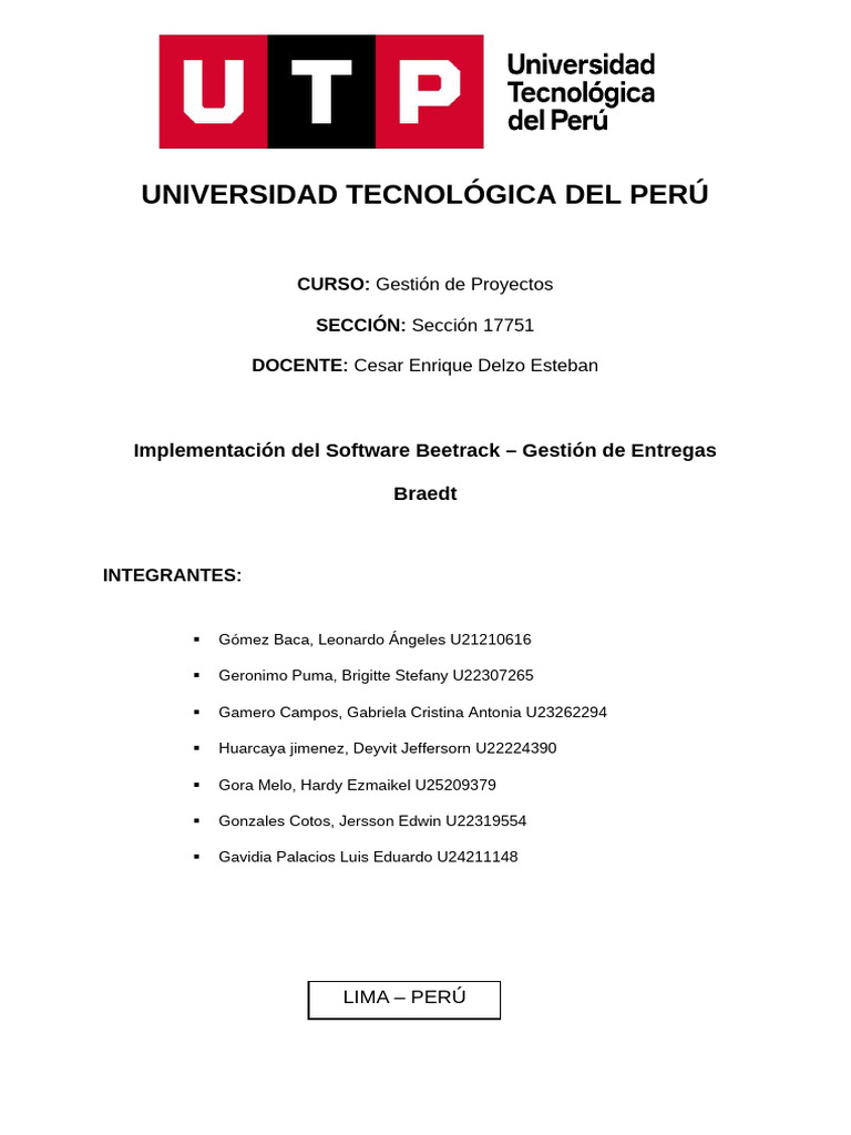 Implementación de Beetrack en Braedt S.A. | PDF | Logística ...