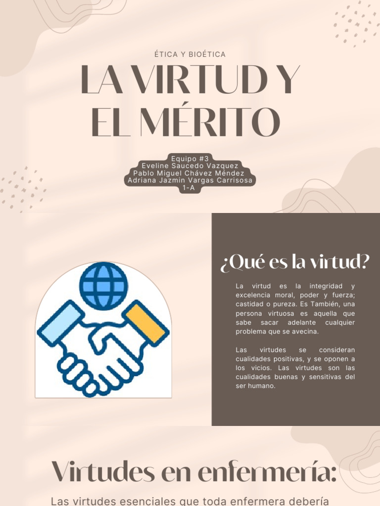 Presentación y Definición de La Virtud y El Merito | PDF