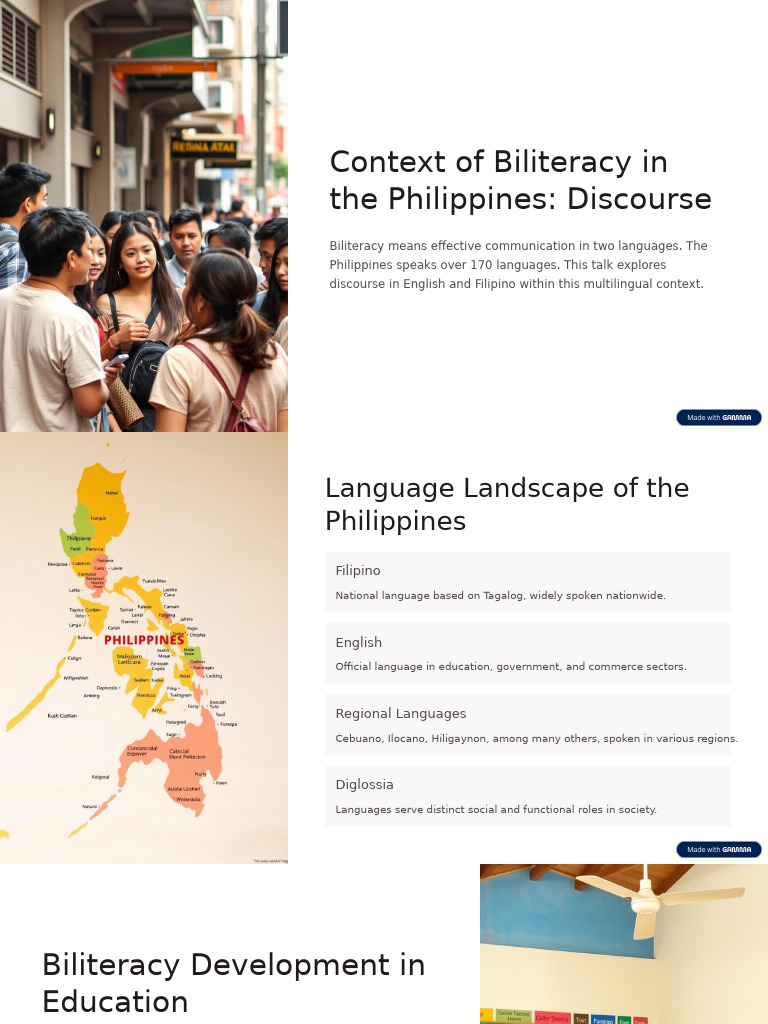 Context of Biliteracy in The Philippines An Overview | PDF ...
