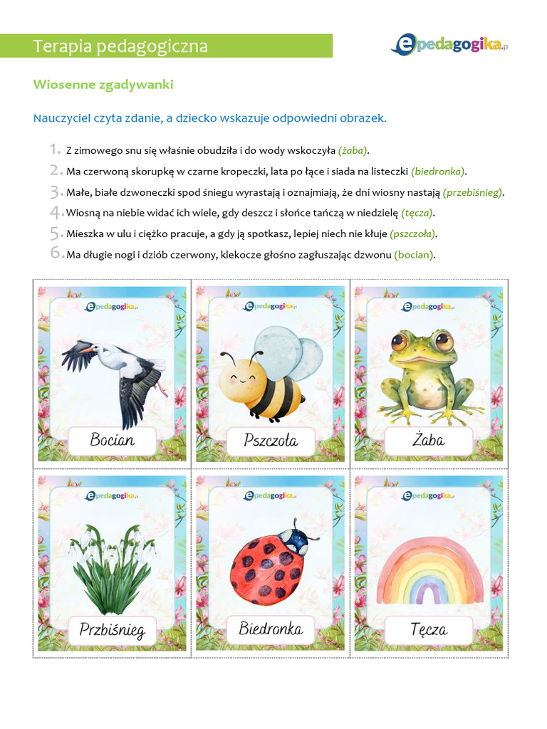 Klasa 1 przyroda | PDF