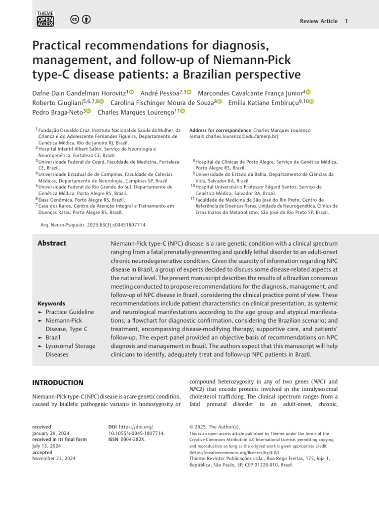 Consenso Brasileiro de NPC | PDF | Medical Diagnosis | Intron