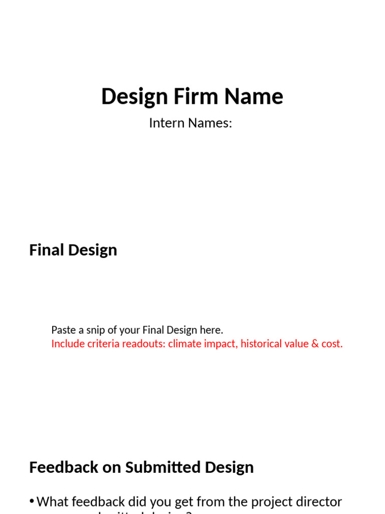Final Proposal Presentation Template | PDF