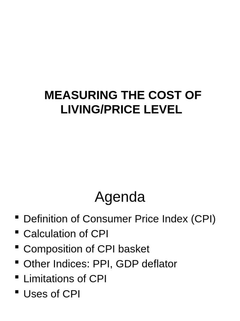 Ch2. Measuring Price Level | PDF | Cost Of Living | Consumer Price Index