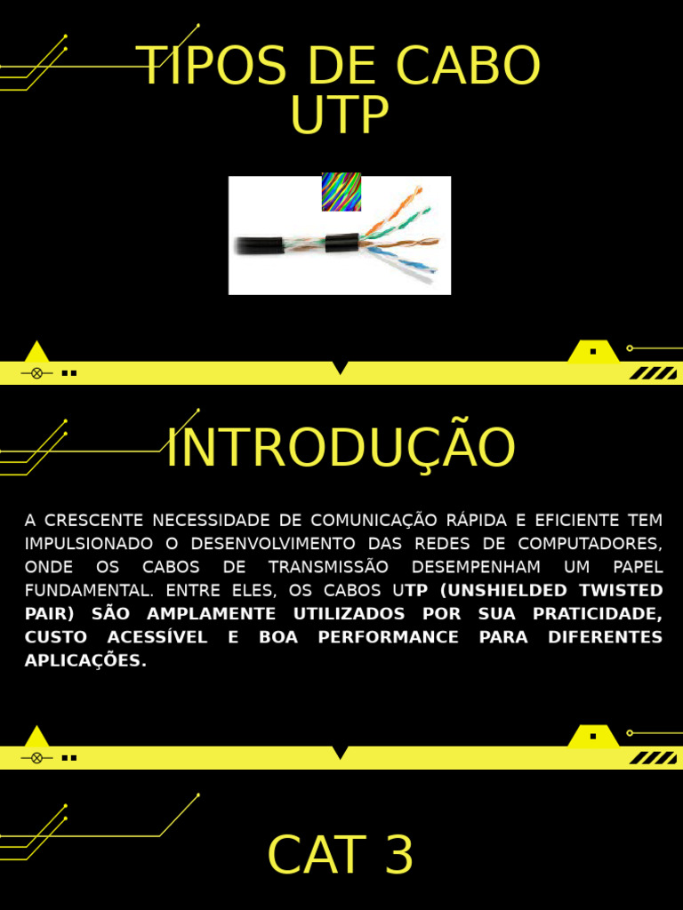 Tipos de Cabos UTP | PDF