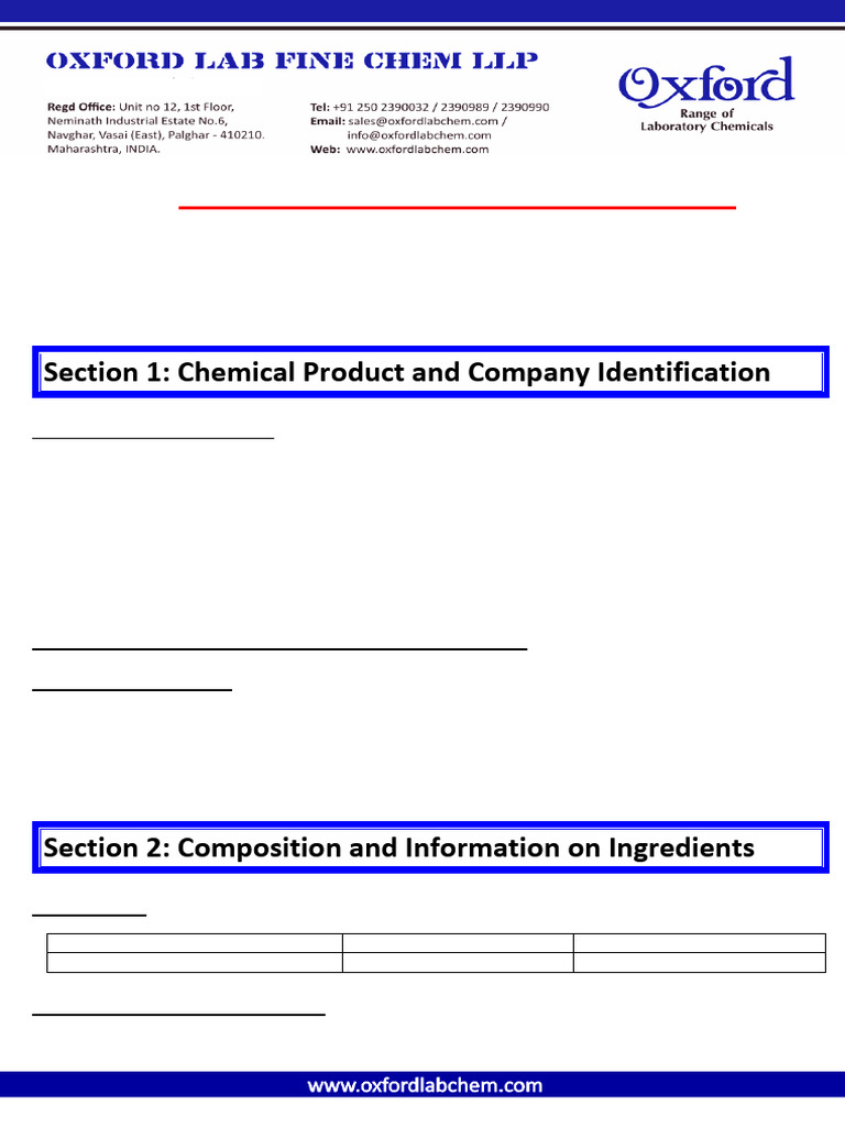 Chlorobutanol MSDS: Safety & Handling Guide | PDF | Personal Protective ...