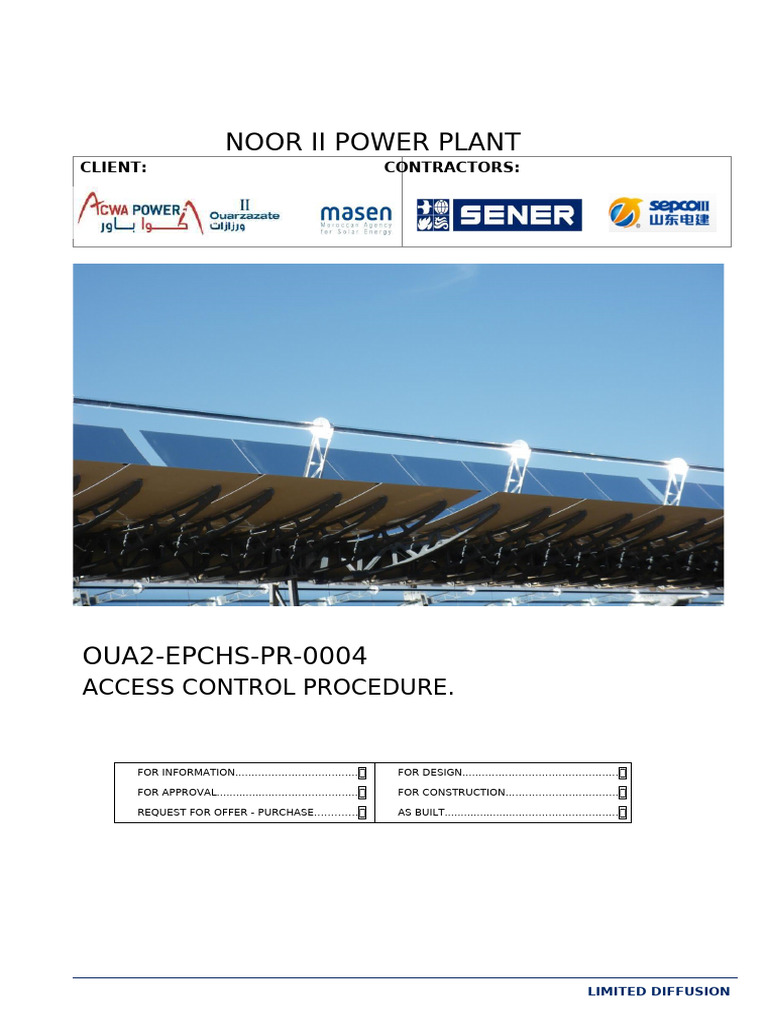 OUA2-EPCHS-PR-004 Access Control Procedure Rev 02 | PDF | Security Guard | Identity Document