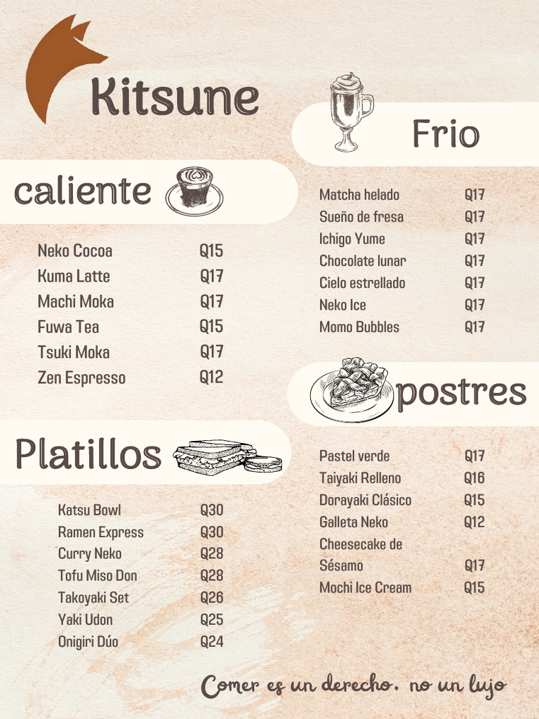 Beige and Brown Minimalist Aesthetic Coffee Shop Menu | PDF