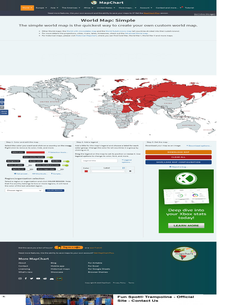 World Map - Simple MapChart 020103 | PDF