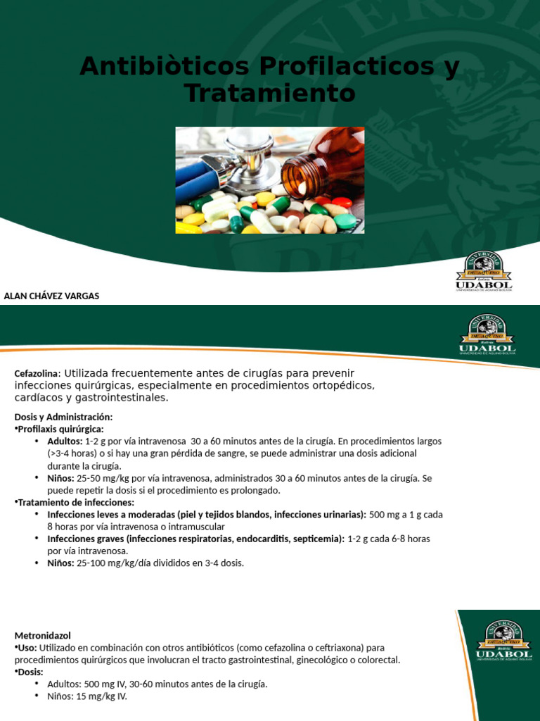 Copia de Antibioticos Profilacticos y Tratamiento | PDF | Penicilina ...