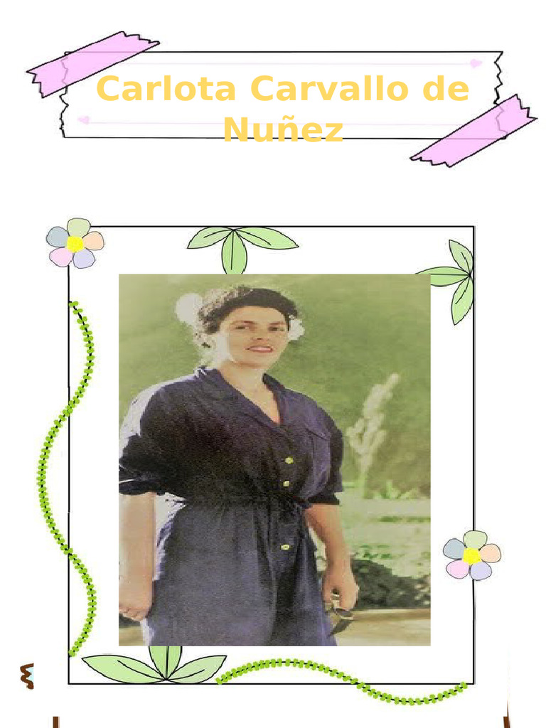 Biografía de Carlota Carvallo de Núñez | PDF
