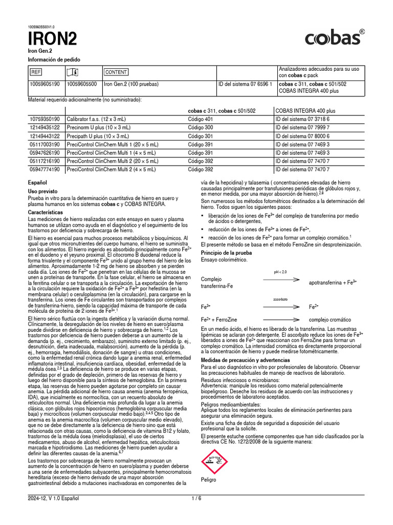 Iron Integra | PDF | Calibración | Hierro