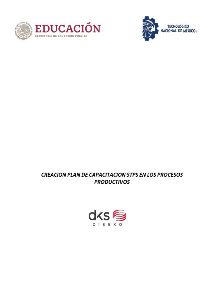 Plan de Capacitación STPS en Diseko | PDF | Derecho laboral ...