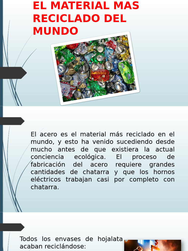 El Material Mas Reciclado Del Mundo - Angie Sobeyda Galeano Solis | PDF