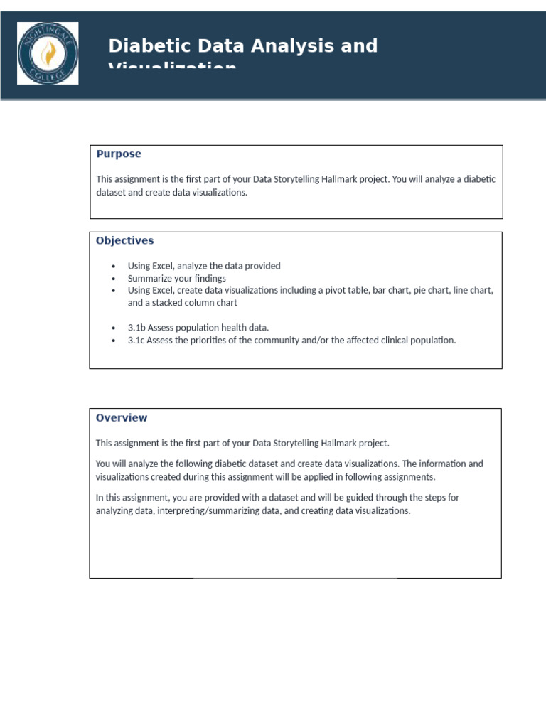 Diabetic Data Analysis and Visualization: Purpose | PDF | Medical ...