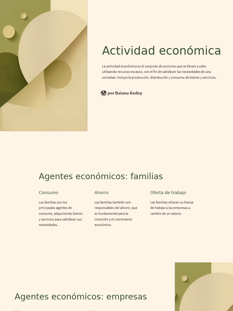 Actividad Economica y Agentes Economicos | PDF | Business | Economias