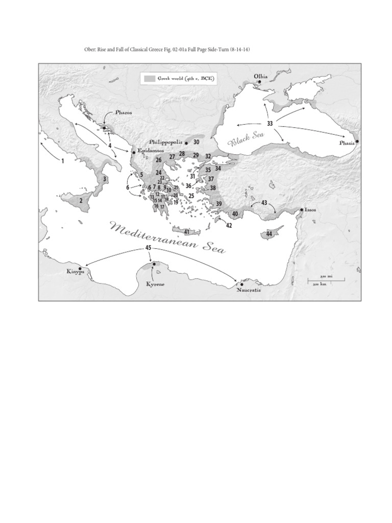 1 Map Greek World 45 Regions | PDF