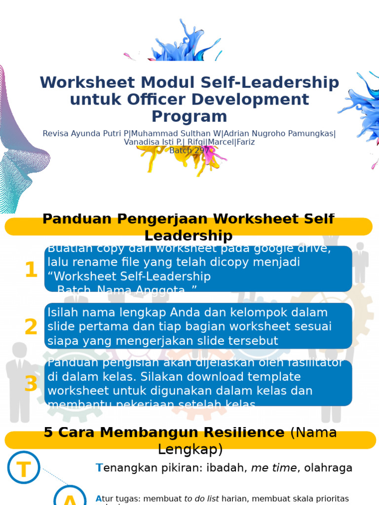 Salinan Dari (WORKSHEET, MAKE A COPY, DONT EDIT) Self-Leadership ...