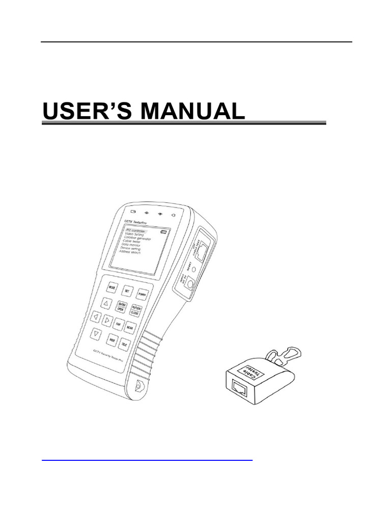 Mon Lcd28p CCTV Tester User Manual | PDF | Video | Closed Circuit ...