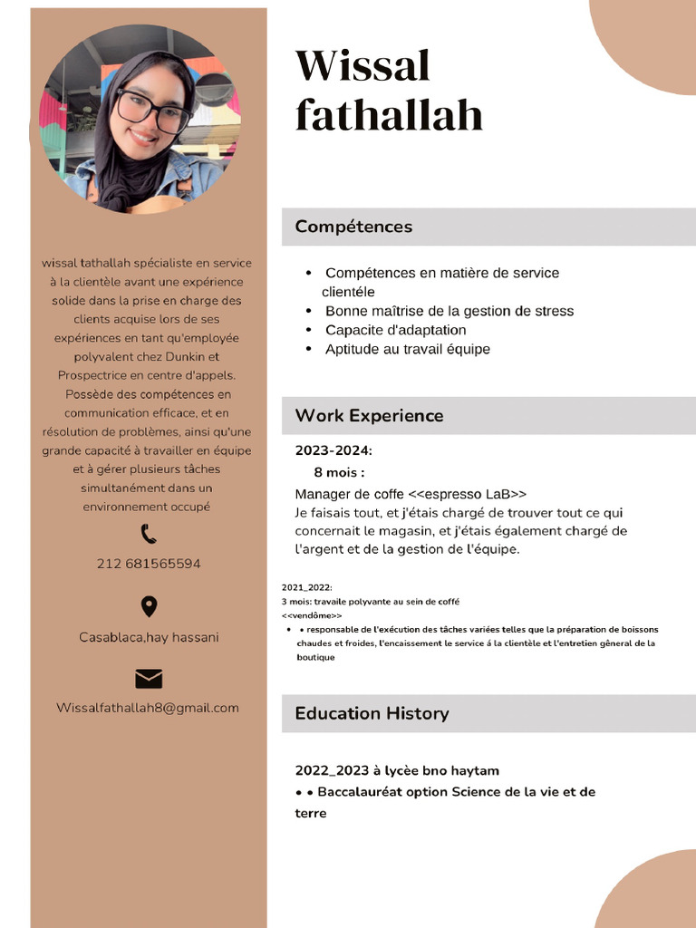 Brown Digital Marketing Resume | PDF