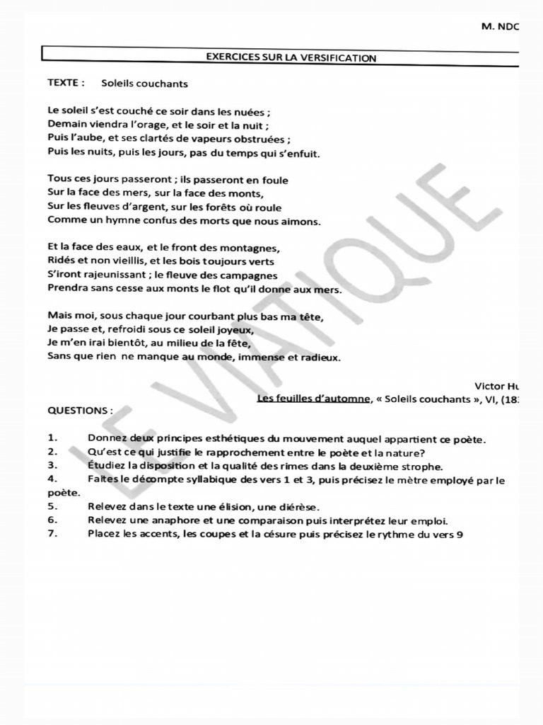 Exercice Versification 250624 221616 | PDF