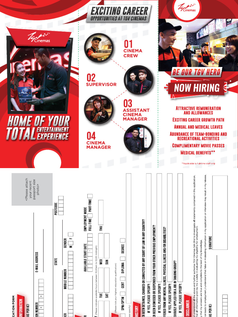 TGV Application Form | PDF
