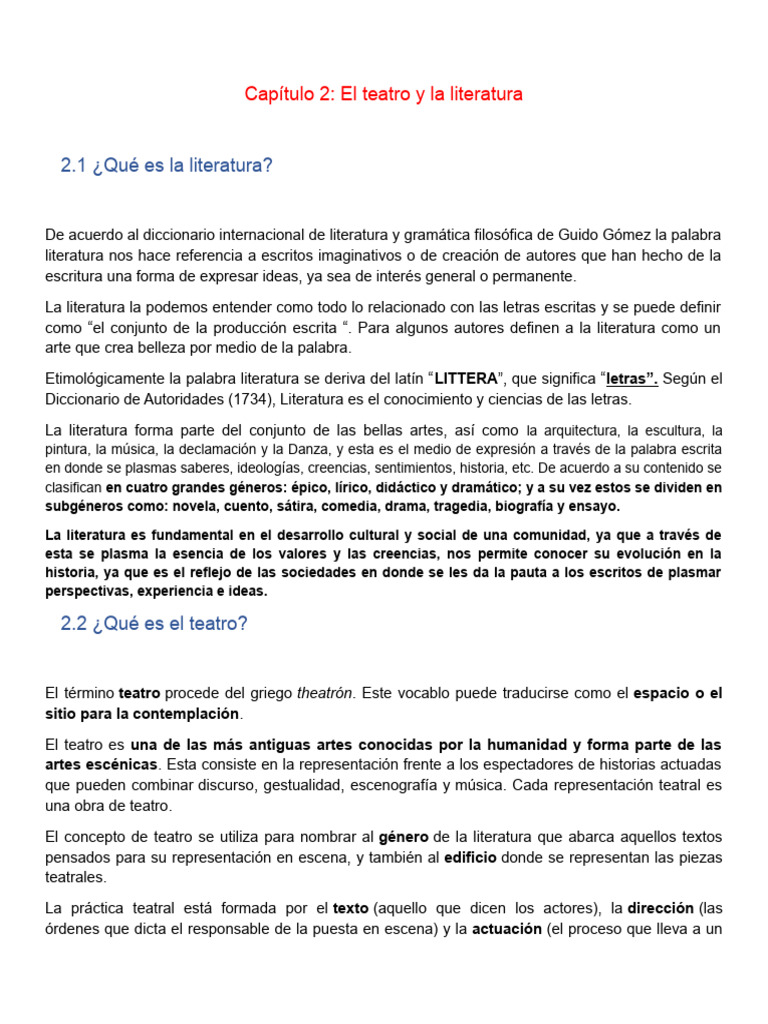 Literatura 2 | PDF | Teatro | Comedia